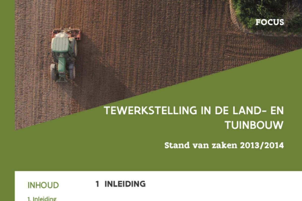 Tewerkstelling in de land- en tuinbouw – Stand van zaken 2013/2014 ...